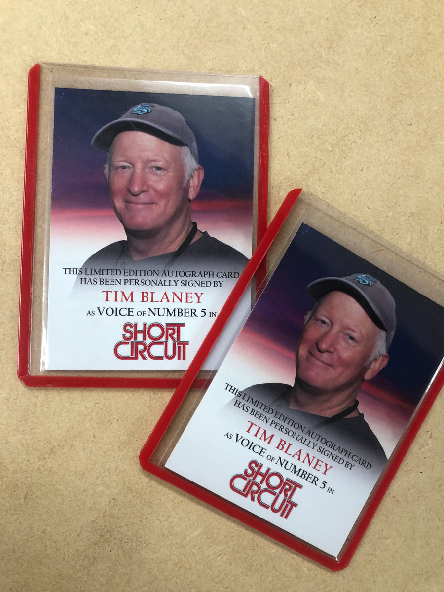 Tim Blaney signed card ‘Johnny 5’ short circuit WINTER DEAL 2024 – Leeloo Multiprops, LLC