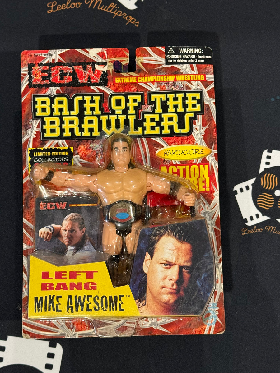 ECW Mike Awesome original wrestling figure with belt Carded never open ...