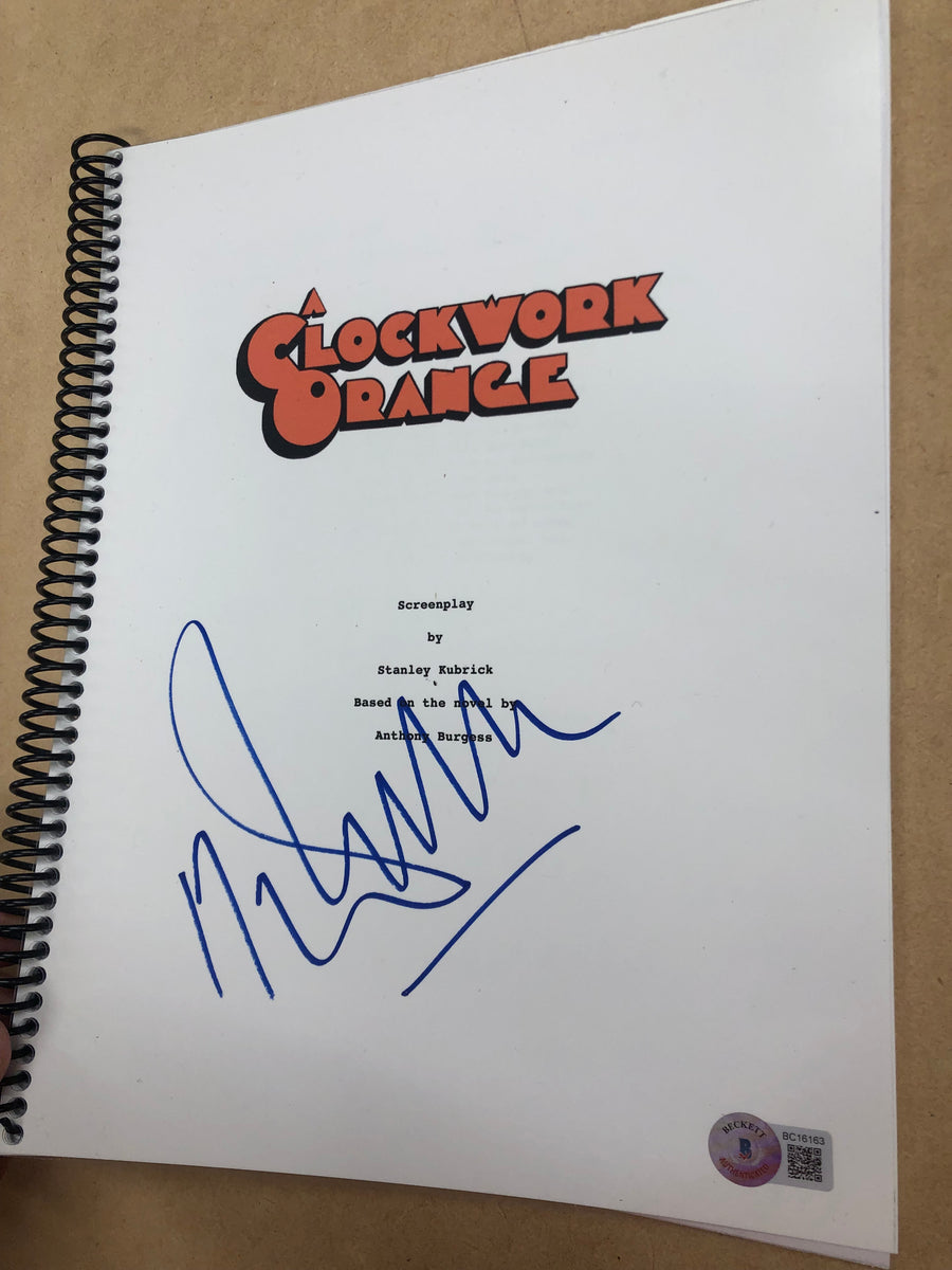 A clockwork orange script signed by Malcom McDowell WINTER DEAL 2024 ...