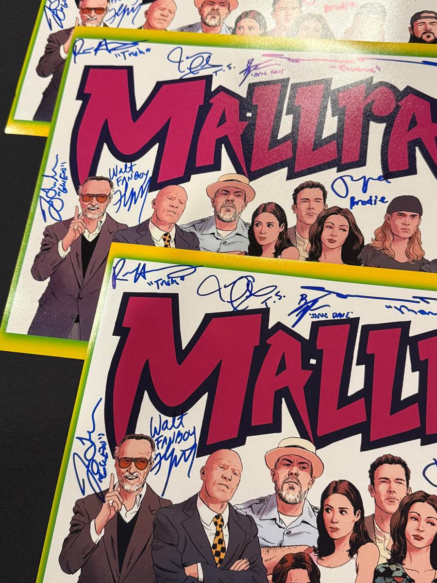 Mallrats 12x18 (A1) cast of 9: Doherty, Jason, Claire, London, Ethan ...