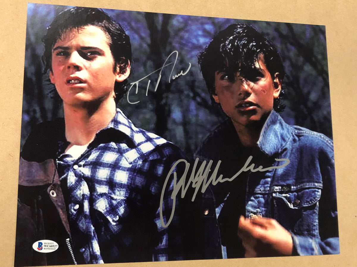 The Outsiders 11x14 dual signed Thomas C. & Ralph Macchio WINTER DEAL ...