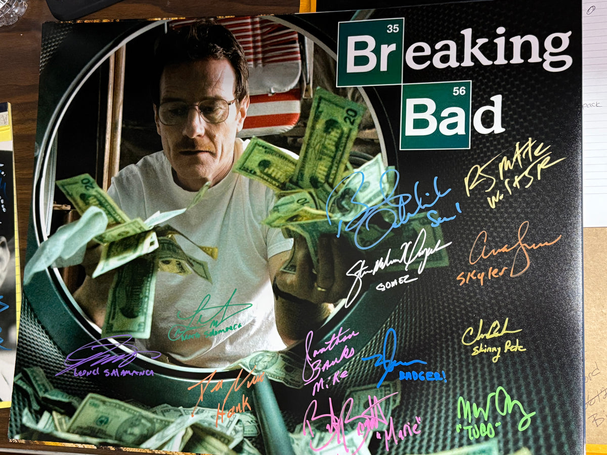 Breaking Bad 16X20 (A2) cast signed by 12 – Leeloo Multiprops, LLC