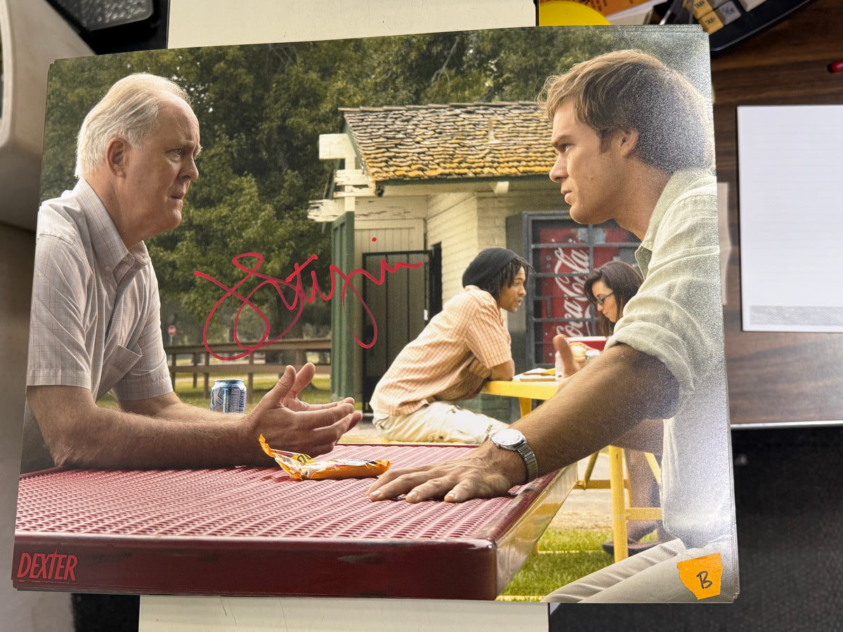 Dexter dual signed 11x14 3(b) by Michael C. Hall /Prev signed by John ...