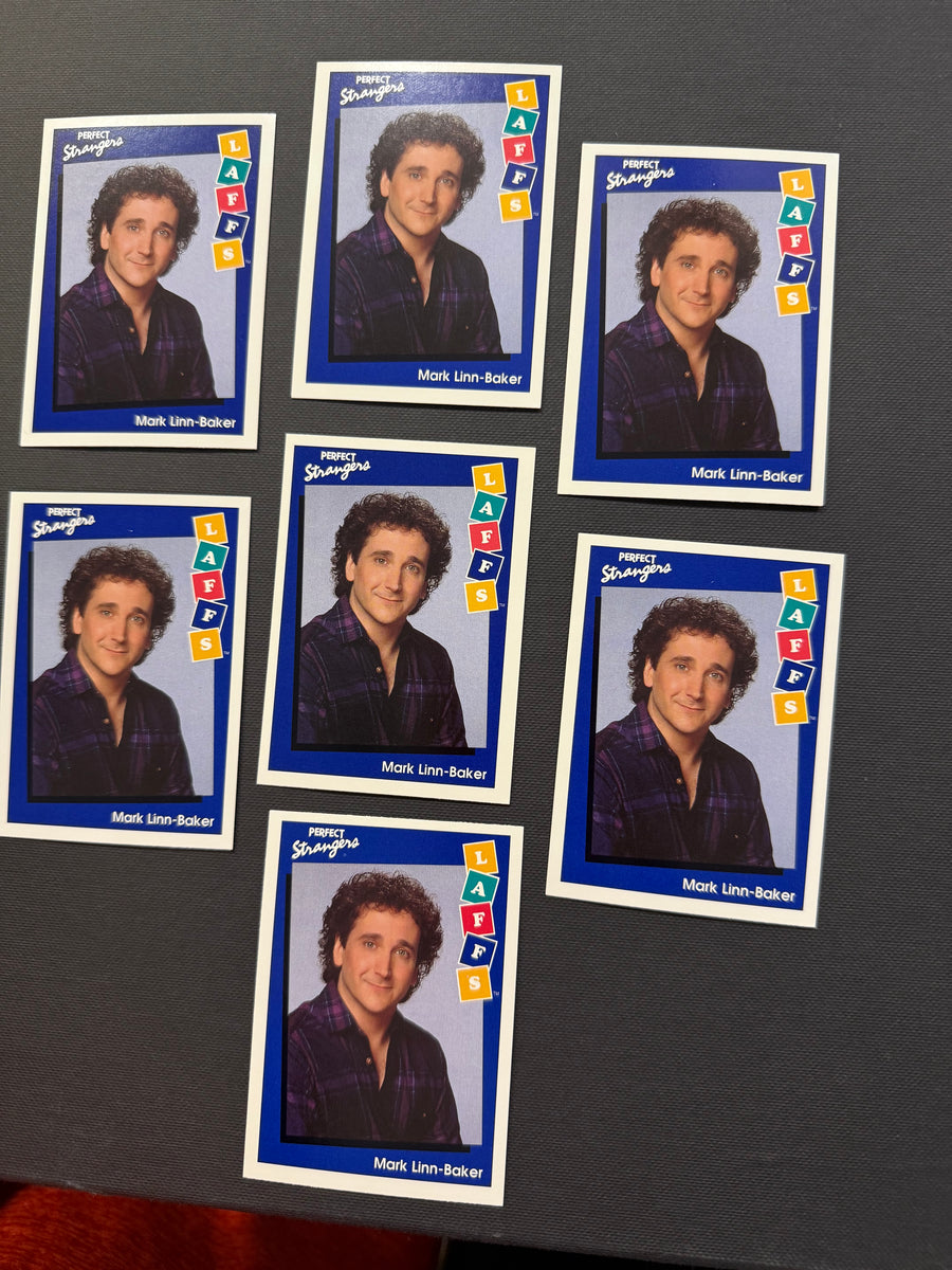 Perfect Strangers 'Larry' trading card (a) signed by Mark Linn-Baker ...