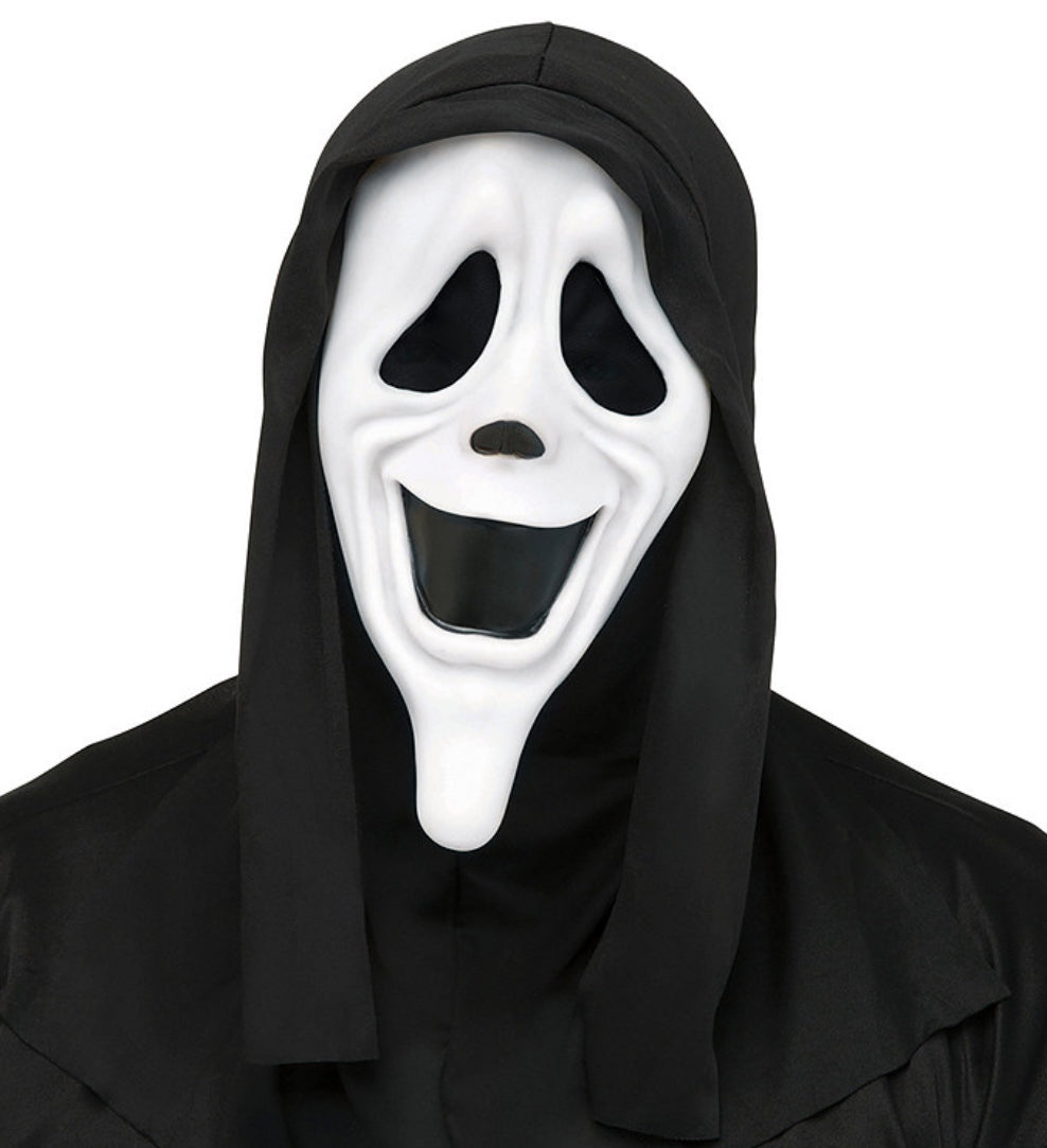 Scary Movie 'Ghostface Wuzzup' Mask signed by 3 cast: Jon Abrahams, Lo ...