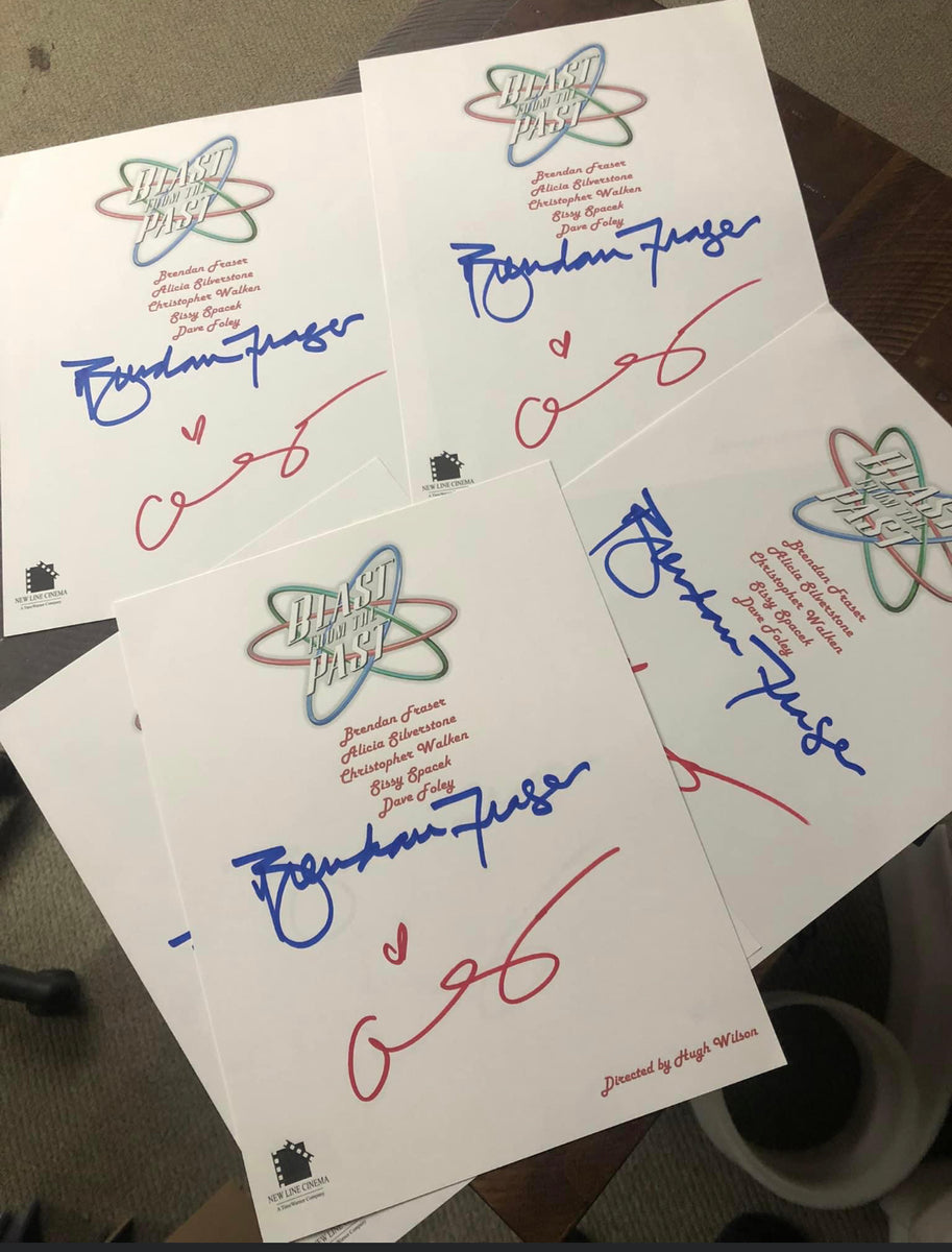 BRENDAN FRASER & ALICIA SILVERSTONE - Blast From the Past Script Cover ...