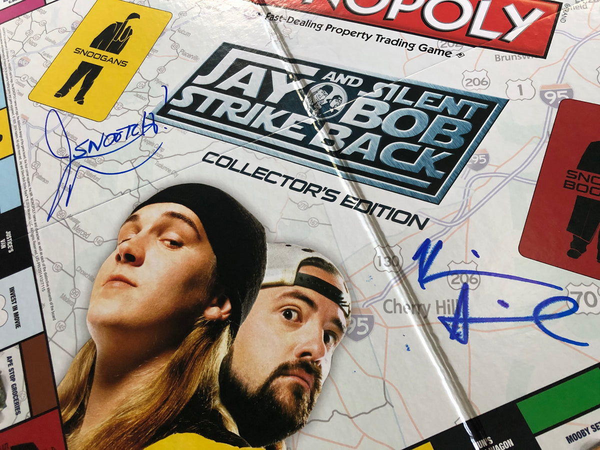 KEVIN SMITH & JASON MEWES - Signed (Twice) Jay & Silent Bob Monopoly G ...